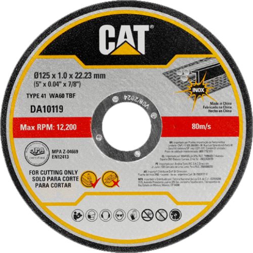 DA10119 Abrasive Flat Metal & INOX Cutting Disc | ML Trading
